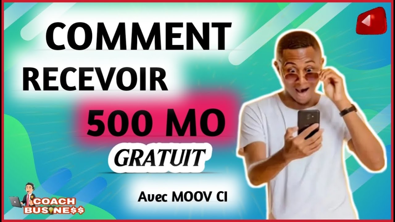 Comment recevoir 500 mo gratuit avec Moov ci 2023 - YouTube