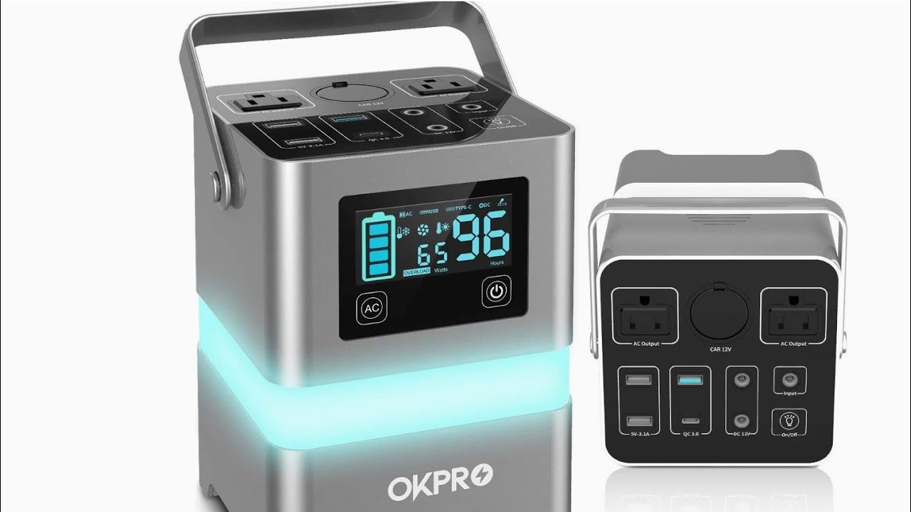 OKPRO Portable Power Station Quick Look & Test - YouTube