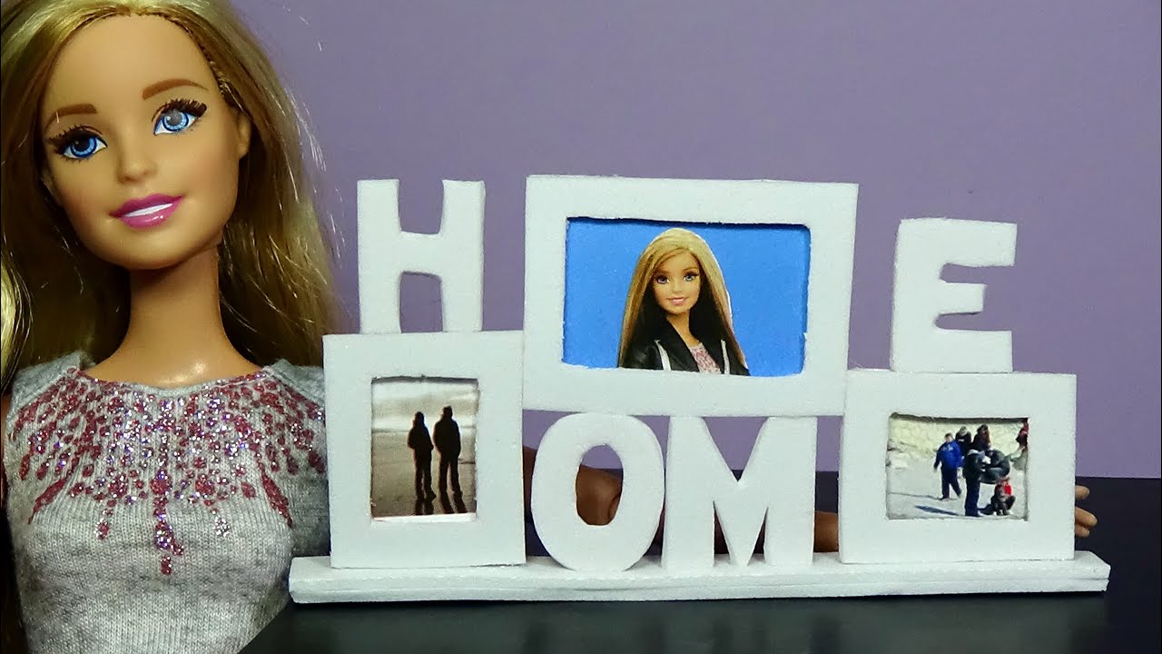 How to make a frame for doll DIY for Dolls - YouTube