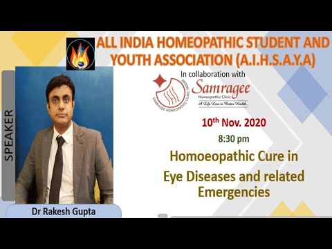 HOMOEO VISION 2020 | Ep. 10 | Homoeopathic Cure in Eye Diseases ...