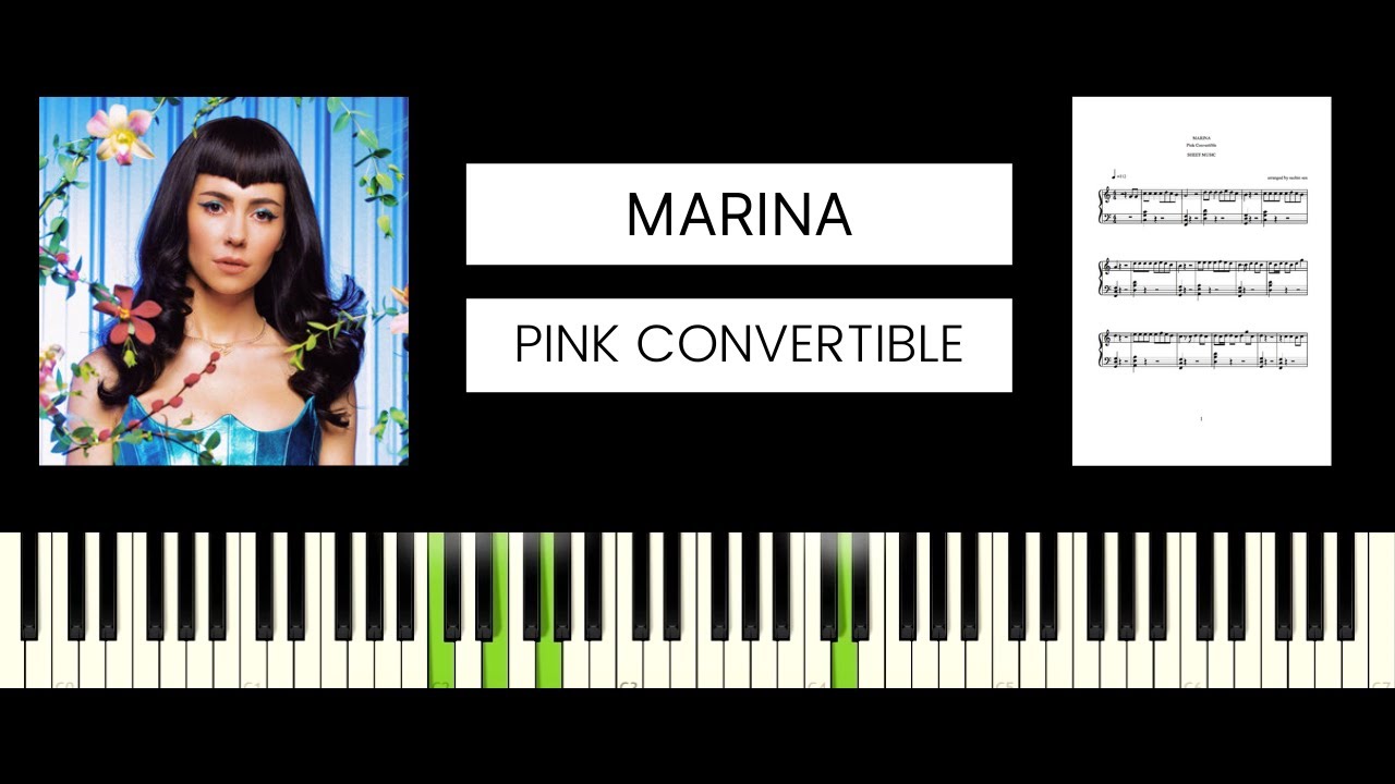 MARINA - Pink Convertible (BEST PIANO TUTORIAL & COVER) - YouTube