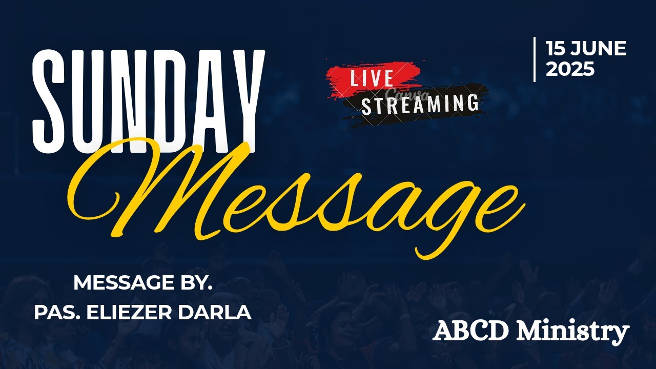 ABCD Ministry Sunday Special Message 🔴 Live Program Message by Pas ...