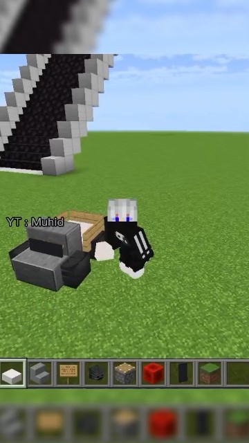 Cara membuat miniatur mobil mainan di Minecraft #shrots - YouTube