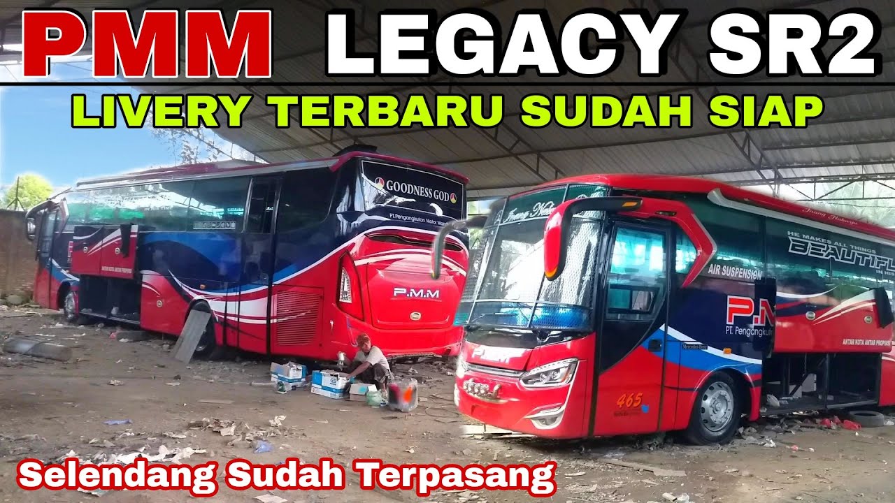 BUS PMM LEGACY SR2 | LIVERY TERBARUNYA SUDAH SIAP DENGAN SELENDANG YANG ...