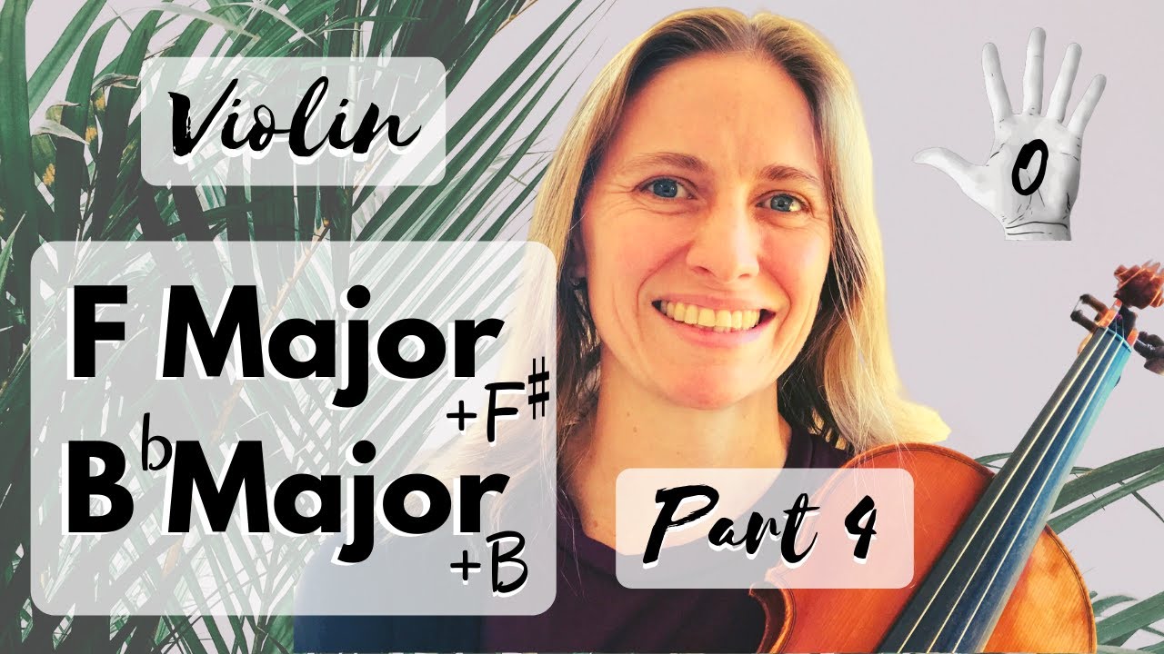 Violin F Major, F# Major, Bb Major, B Major SCALES and ARPEGGIOS. One ...