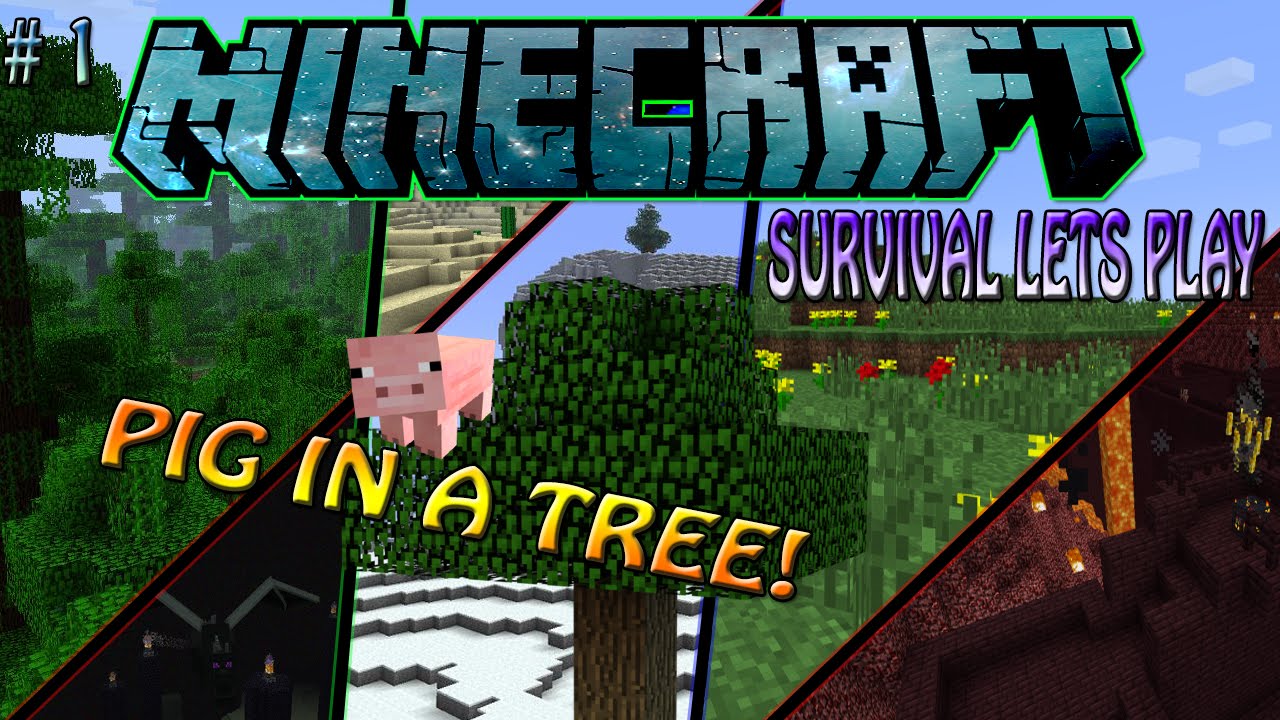 Minecraft: 1.8 Bountiful Update - Survival Lets Play Ep.1 - Pig In A ...