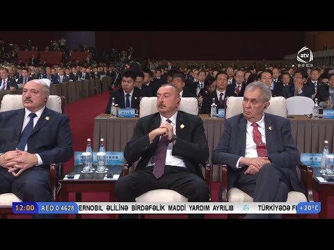 İlham Əliyev Pekində 2-ci “Bir kəmər, bir yol” Forumunda iştirak edib