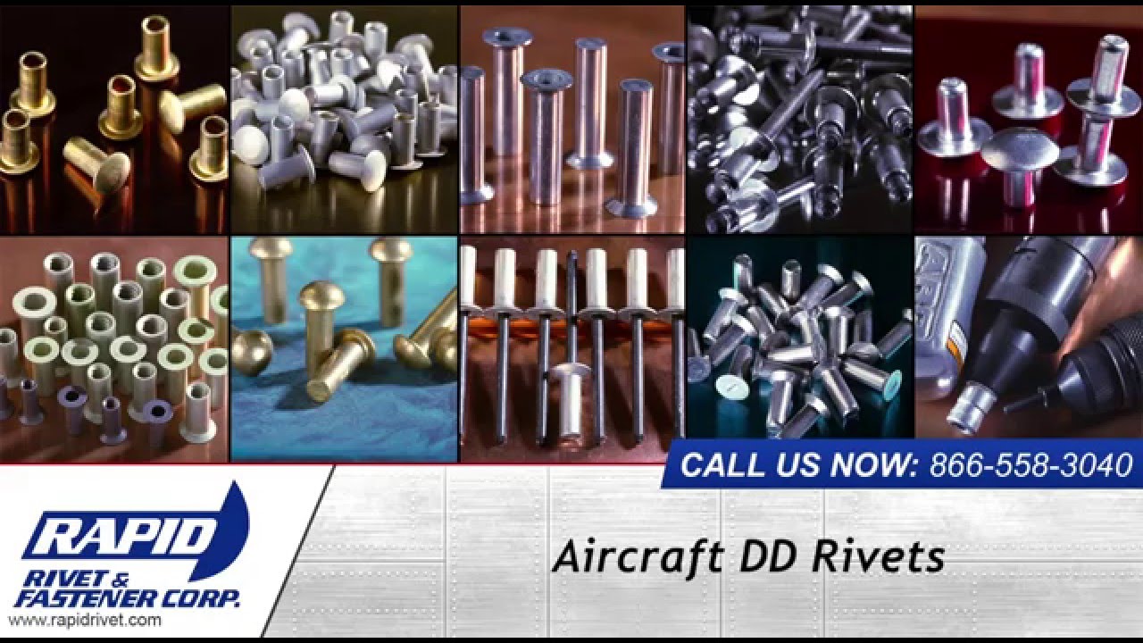 Aircraft DD Rivets From Rapid Rivet & Fastener Corp. - YouTube
