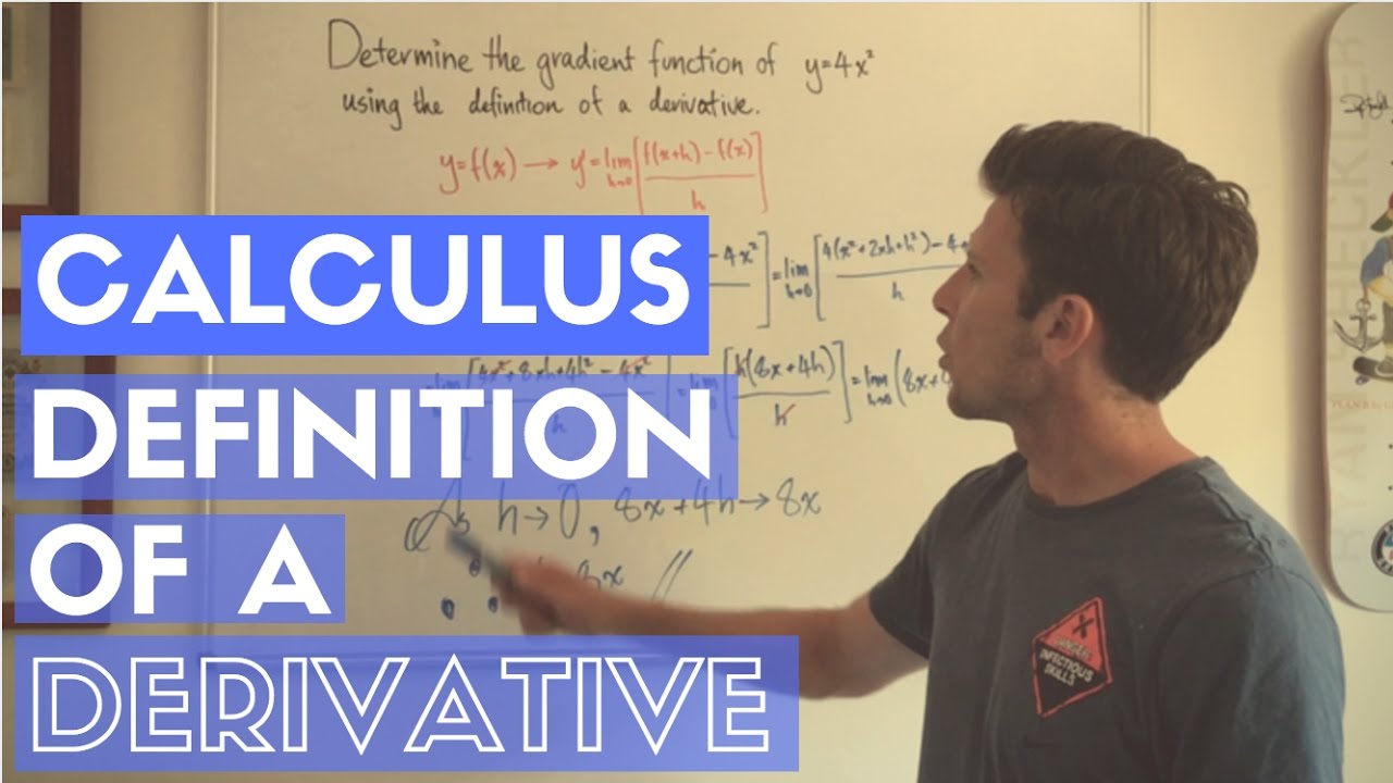 Finding a Derivative Using the Definition of a Derivative - YouTube