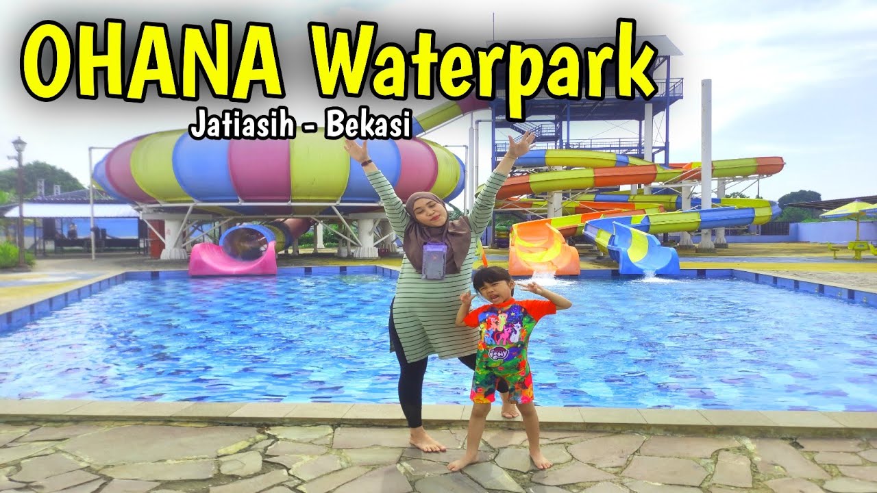 MENCOBA SELUNCUR AIR KOLAM RENANG OHANA WATERPARK JATIASIH BEKASI - YouTube