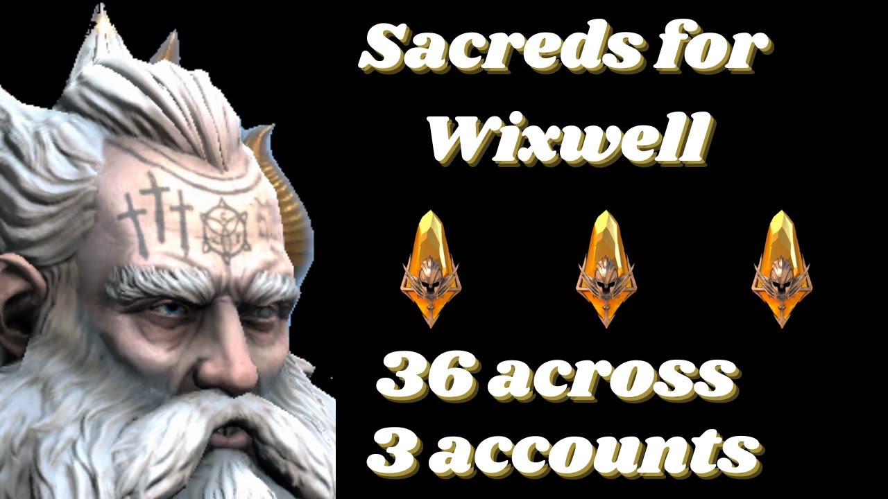 F2P86 Sacreds for Wixwell - The Hard Way | Raid Shadow Legends - YouTube