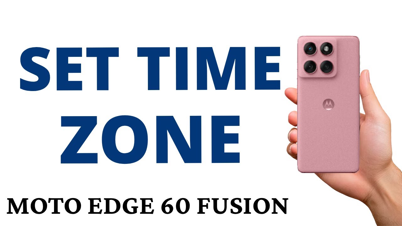 How to CHANGE the TIME ZONE on the MOTO EDGE 60 FUSION! - YouTube