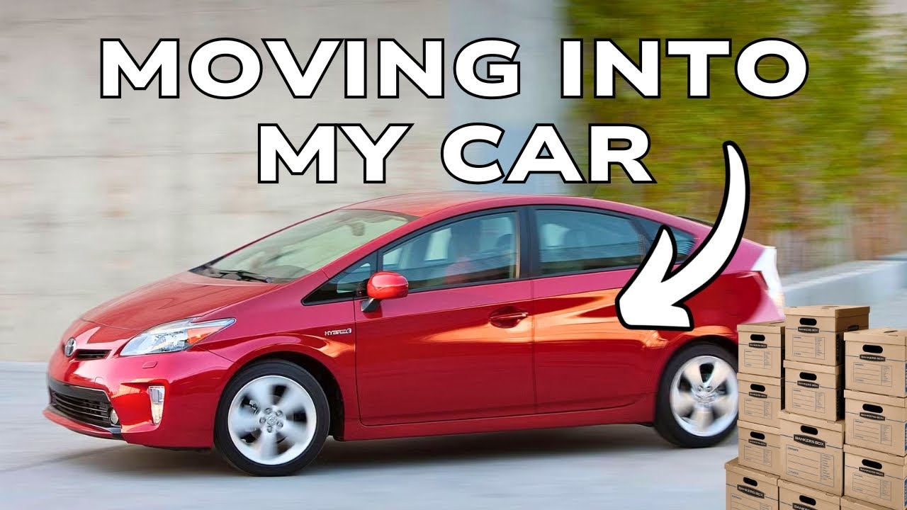 Moving into My Car: Prius Living Setup - YouTube
