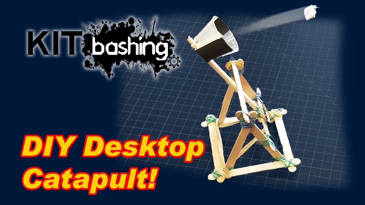 Kitbashing E14 - DIY Desktop Catapult! - YouTube
