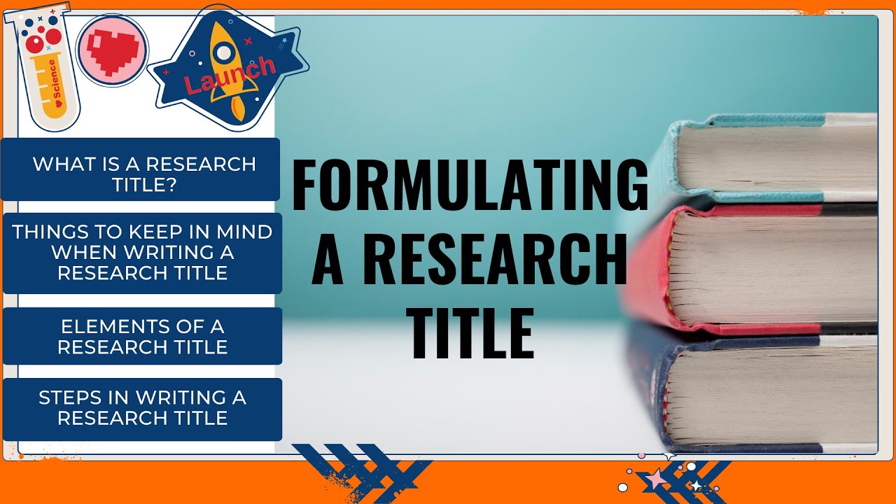Week 5: Formulating Research Titles - YouTube