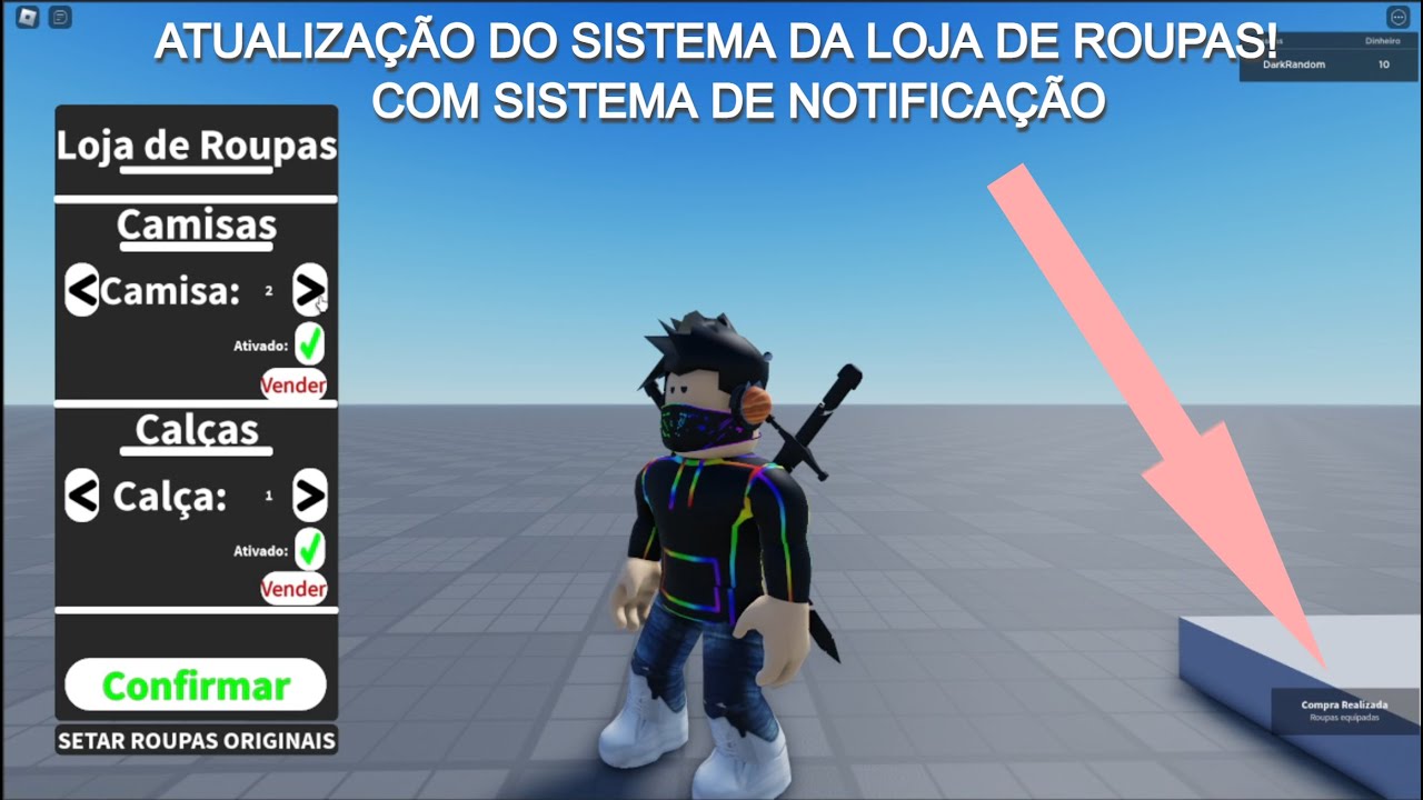 ATUALIZAÇÃO DO SISTEMA DA LOJA DE ROUPAS! - ROBLOX STUDIO (FREE) - YouTube