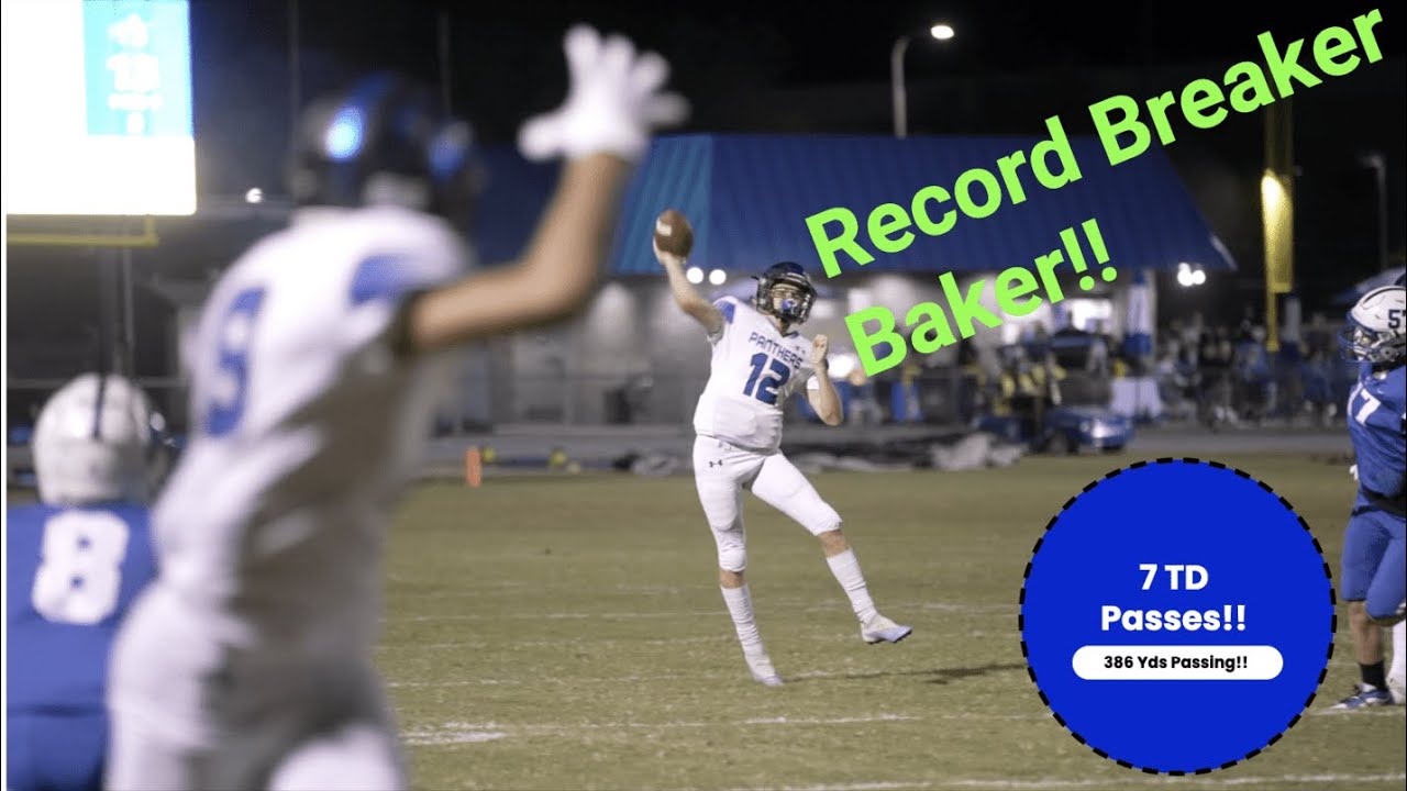 PARADISE HONORS QB GAGE BAKER TORCHES OPPONENT WITH 7 TOUCHDOWN PASSES ...