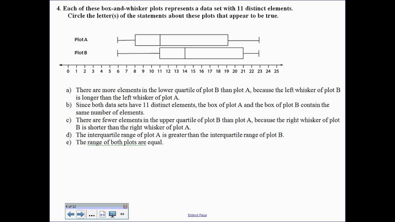Review of the Stats section of the Alg 1 SOL exam - YouTube