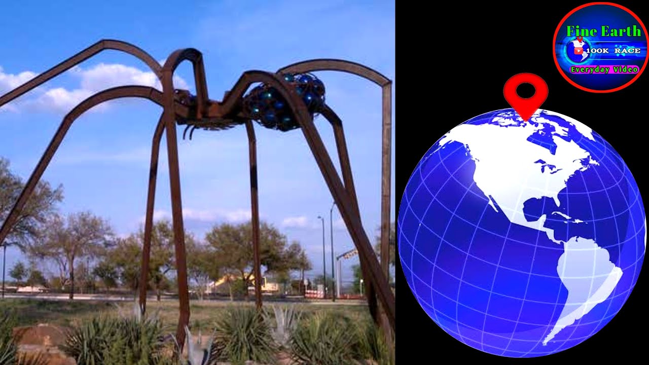 Giant Spider 🕷️ Sculpture found on Google Earth #fineearthexplore - YouTube