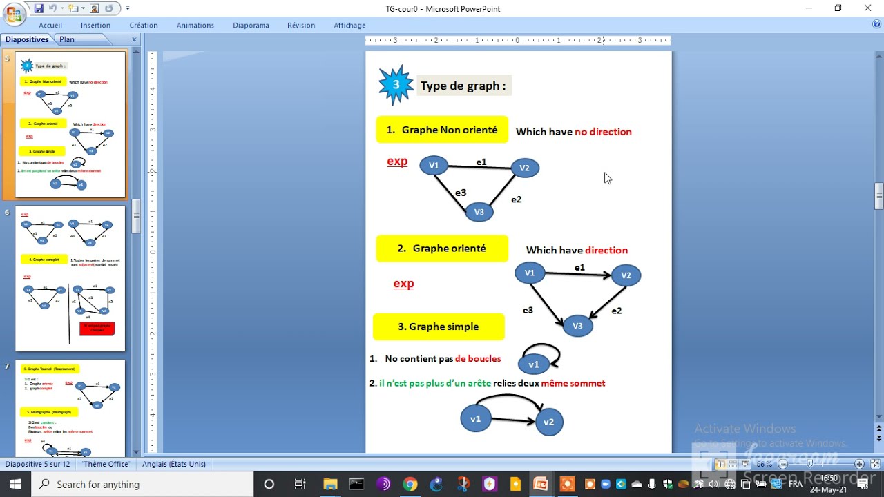 Théorie des graphes 9/Type de graph - YouTube