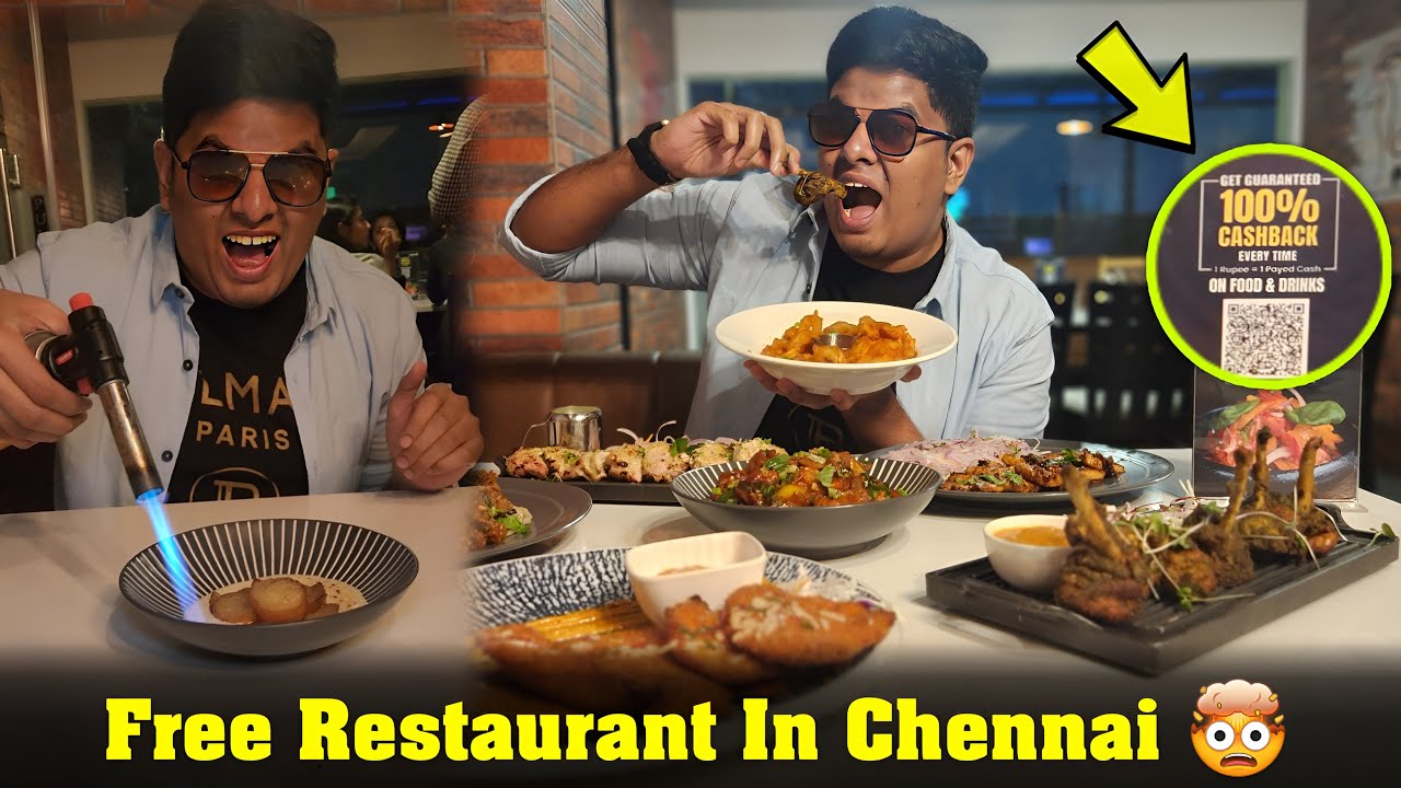 😱 OMG Free Restaurant ah அதும் நம்ம Chennai-ல 🤯 | Trella Rooftop Lounge ...