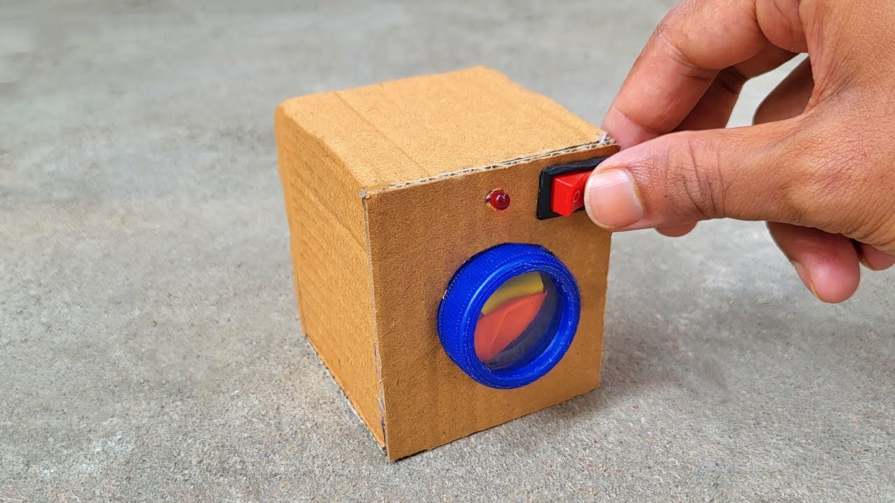 Science project for school - diy washing machine | How to make Washing ...