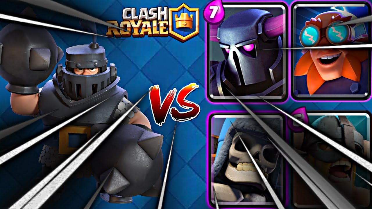 Can mega knight defense king tower ?? - YouTube