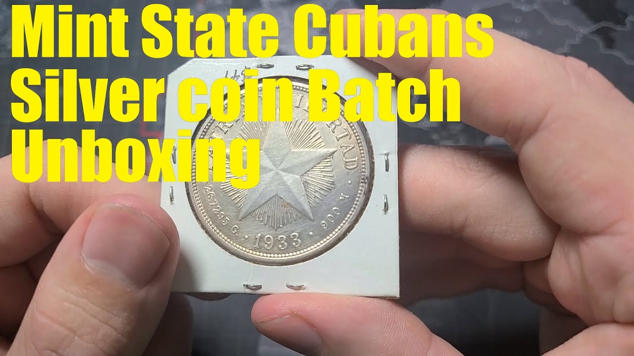 Mint State Cubans silver coin batch opening #9 - YouTube