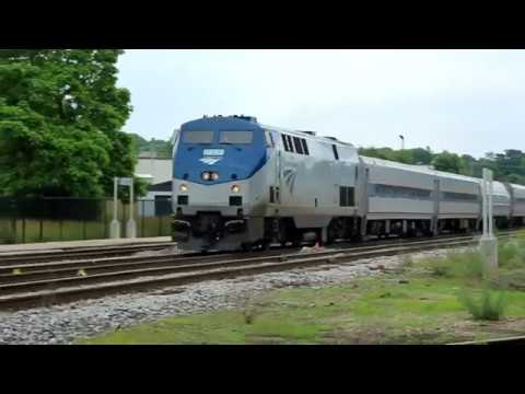 Amtrak 353 at Jackson MI - YouTube