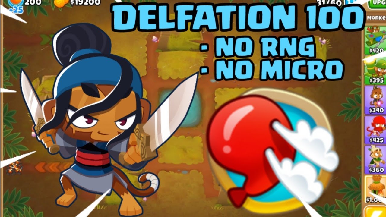 HOW TO BEAT DEFLATION ROUND 100 EASY + NO MICRO, NO RNG | Bloons TD 6 ...