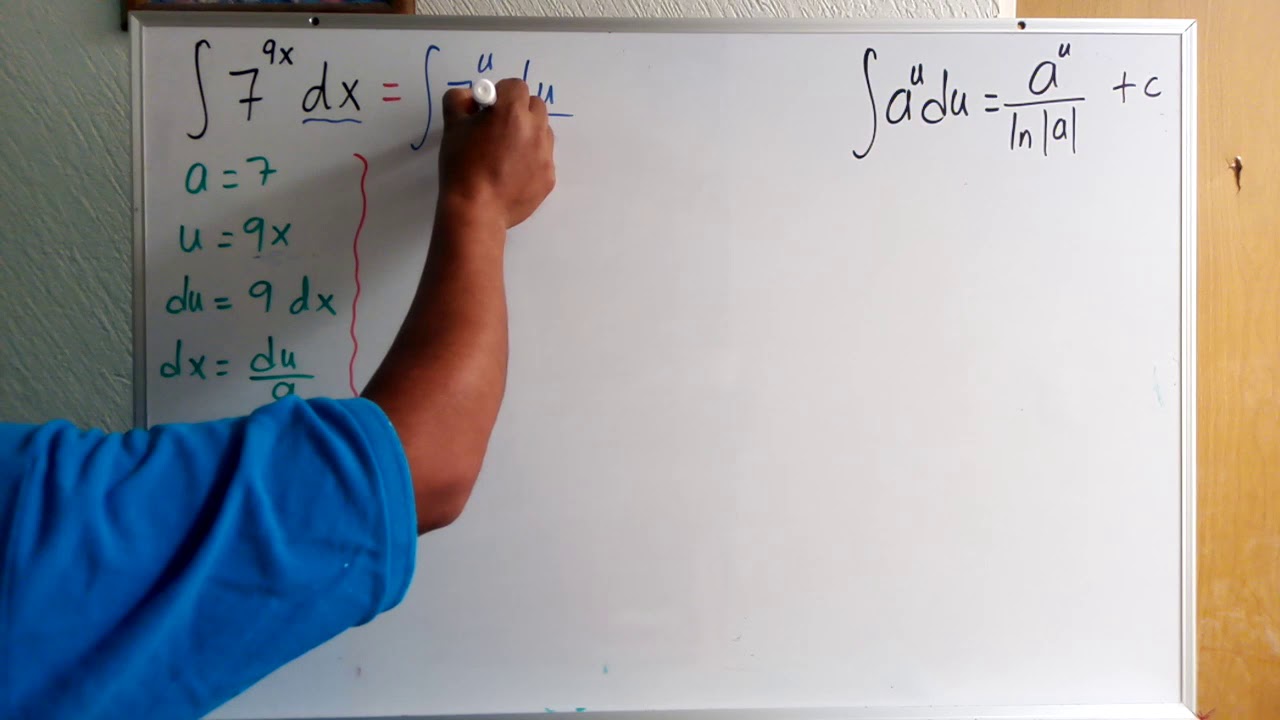 Integral de función exponencial base a - YouTube