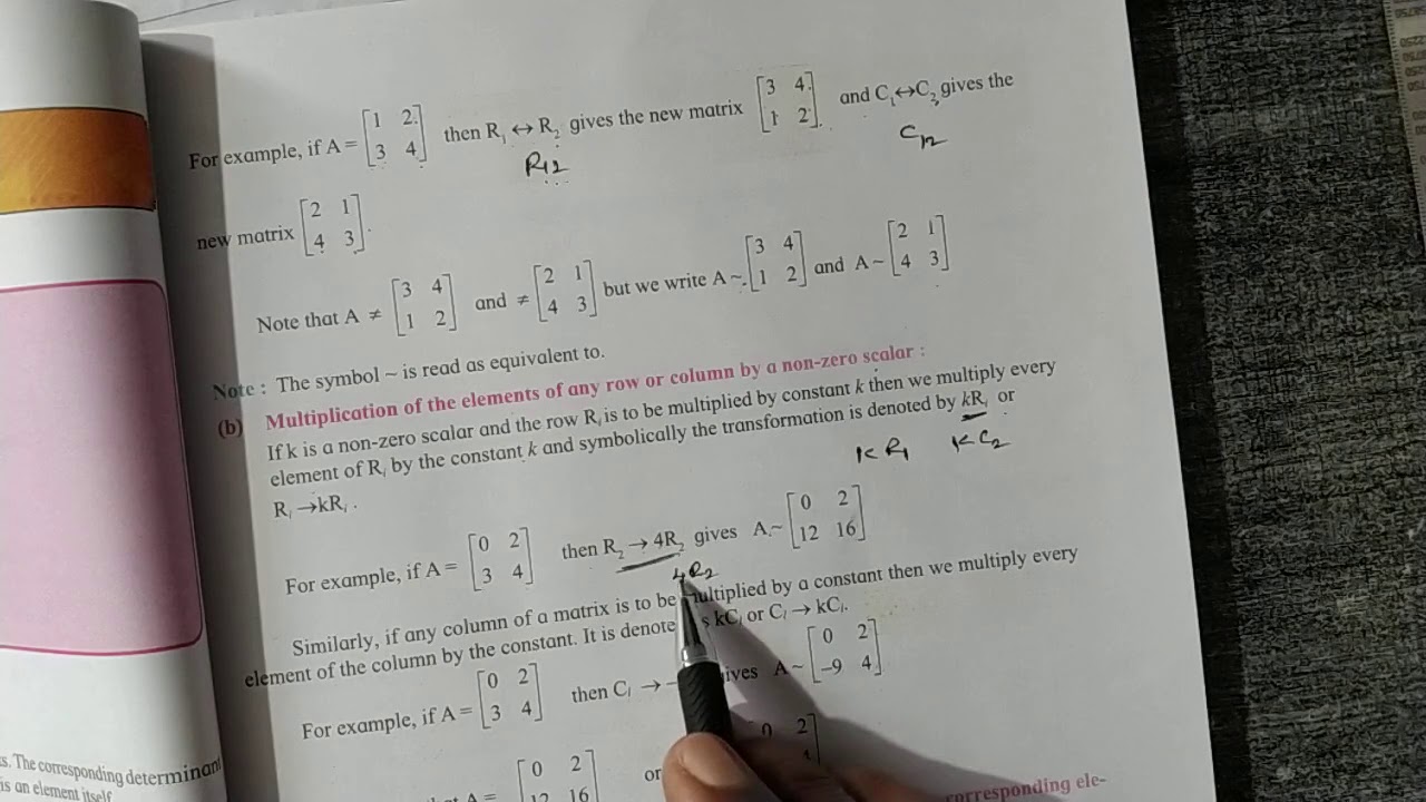 Basics and Elementary transformation of Matrices - YouTube