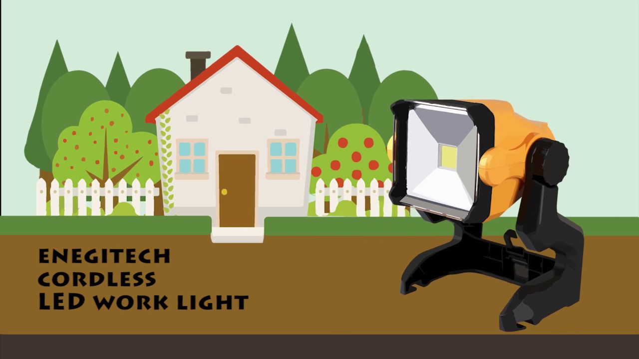 Enegitech LED WORK LIGHT - YouTube