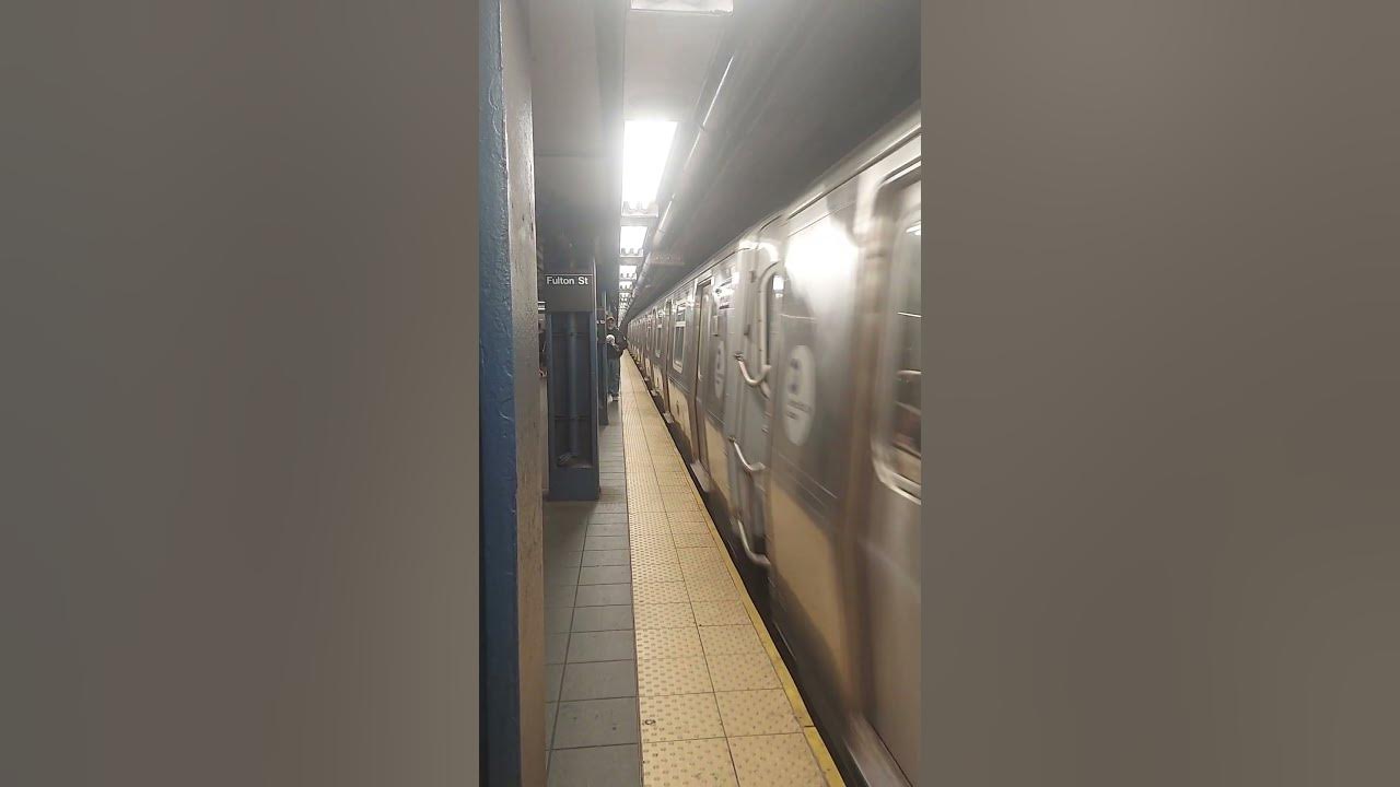 NYC Subway R179 A Train Pulls Into Fulton Street - YouTube