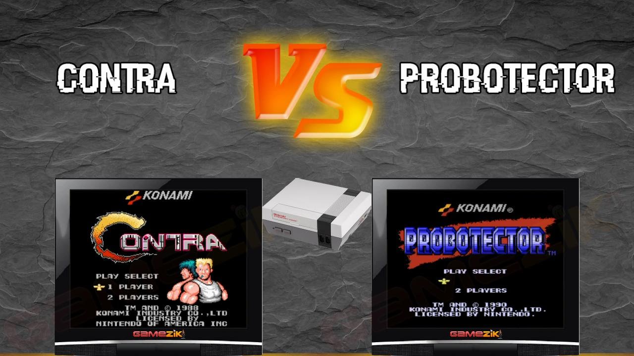 Contra VS Probotector (N.E.S.) - YouTube
