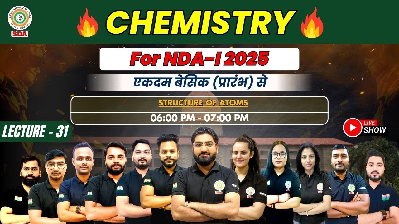 Structure Of Atom FULL CHAPTER | NDA | Best NDA Coaching in LKO | NDA ...