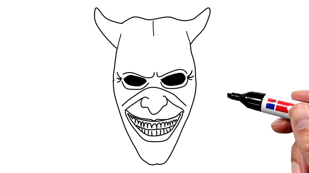 How to Draw The Grabber (The Black Phone) - YouTube