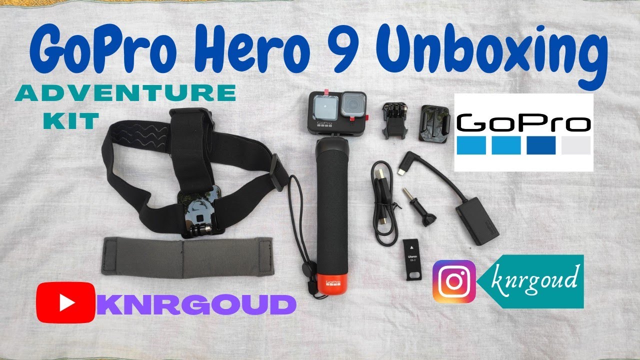 Unboxing GoPro Hero 9 Black & Adventure Kit | Telugu Motovlogger | KNR ...