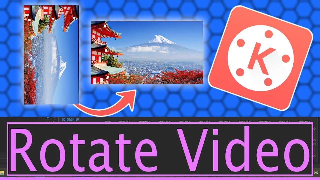Rotate video on kinemaster | Cara memutar video yang terbalik - YouTube
