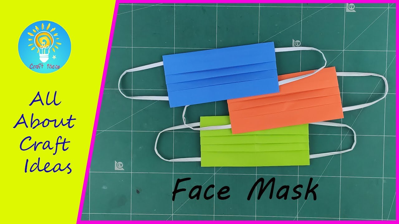 Easy Face Mask Tutorial | How to make paper mask patterns | Easy ...