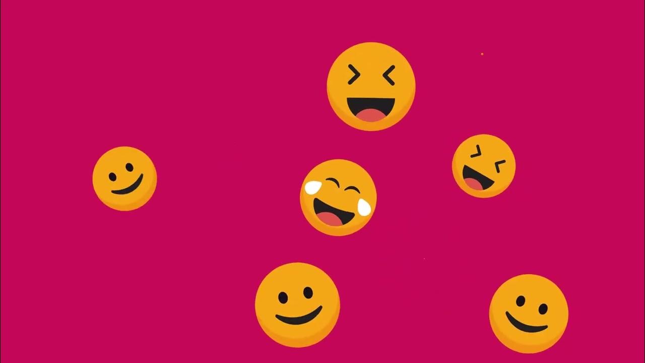 Emoticons smiling faces animation, World Laughter day, Internation Day of Happiness, World Smile ...