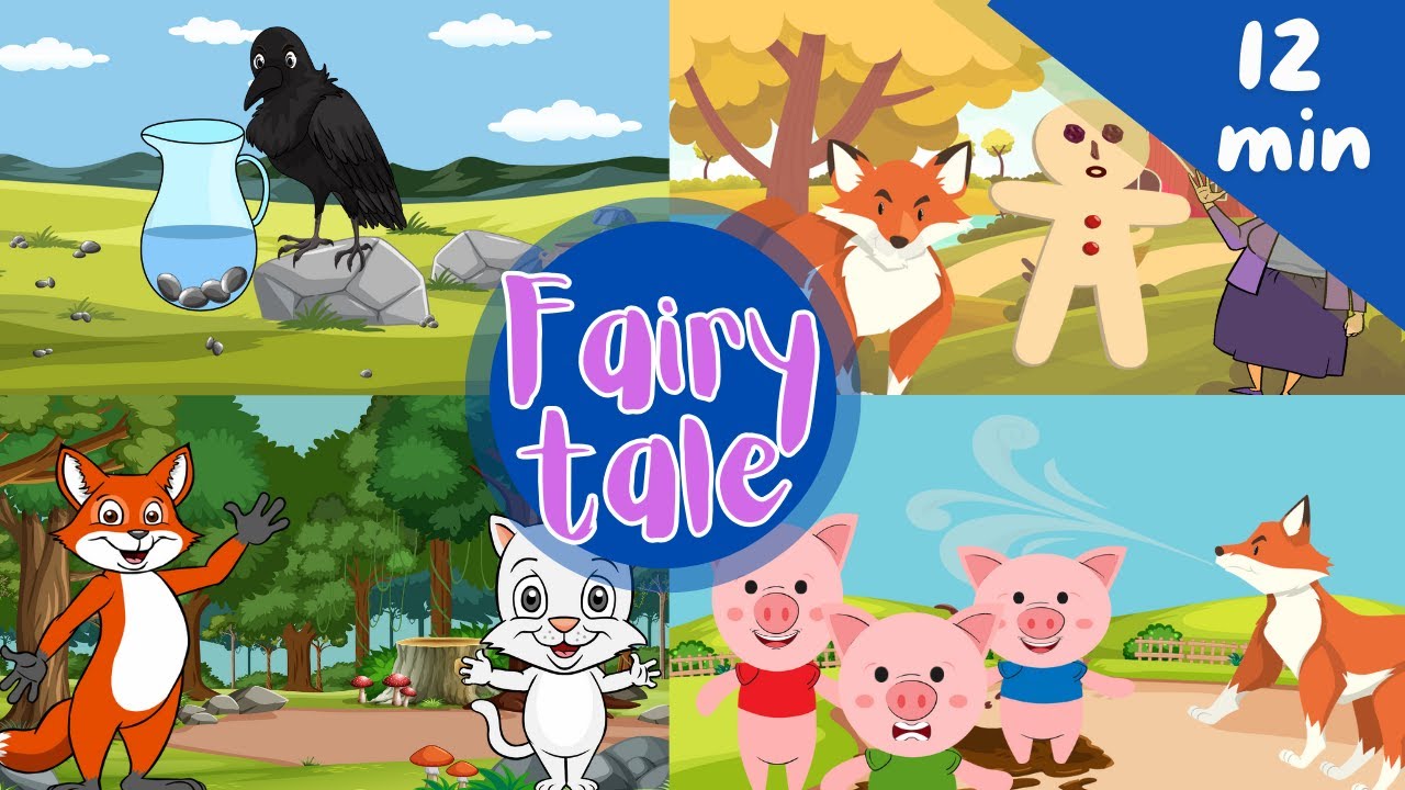 BEDTIME STORIES FOR KIDS !! 🥳 | Fairy Tales | 3 Little Pigs, Fox and ...