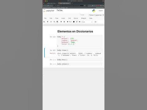 Elementos de un diccionario #python #code #coding #programming - YouTube