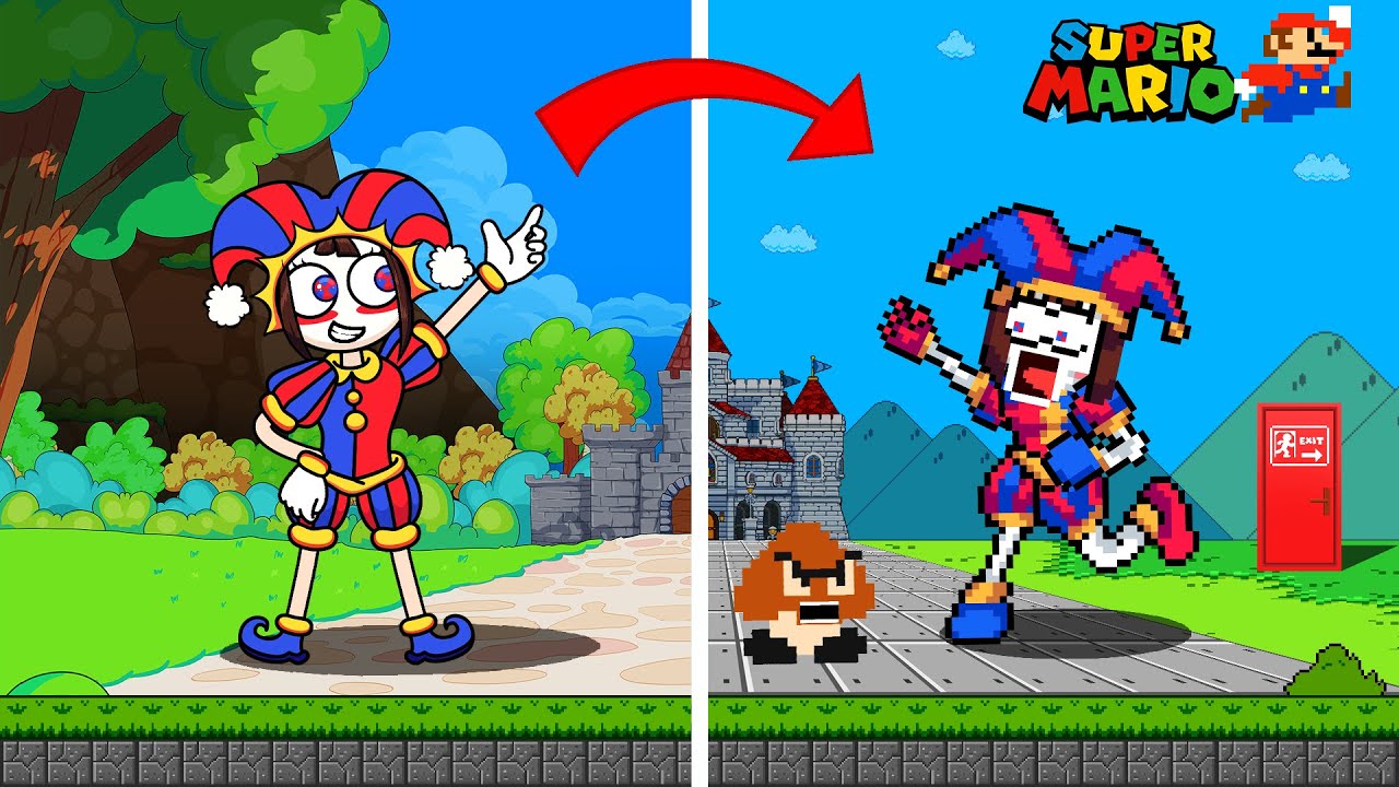 POMNI in Super Mario Bros. | Game Animation - YouTube