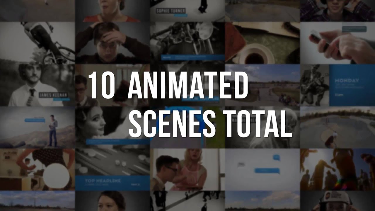 After Effects Project Files - Preview Video Screen Collage Grids ...