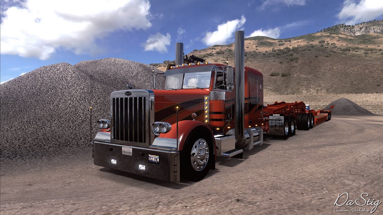 Peterbilt 389 Custom - heavy hauling - YouTube