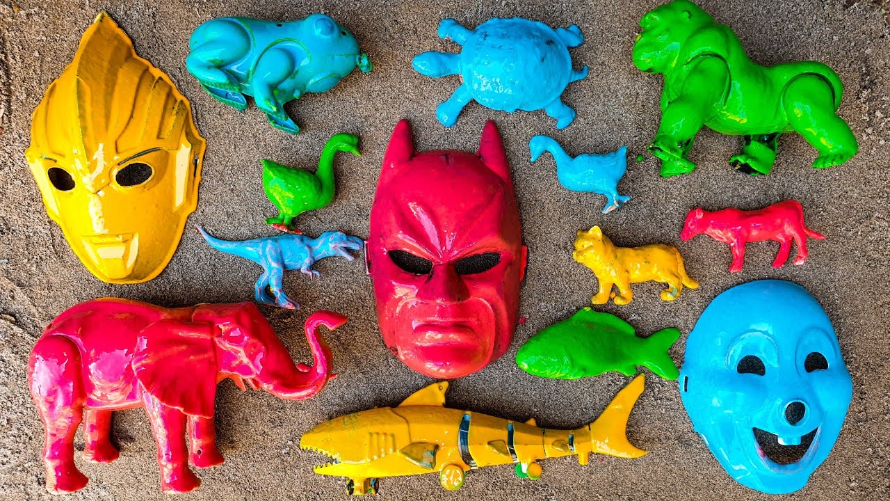 Membersihkan hewan, sapi,bebek,angsa,kodok,tirex,gorilla,topeng,gajah ...