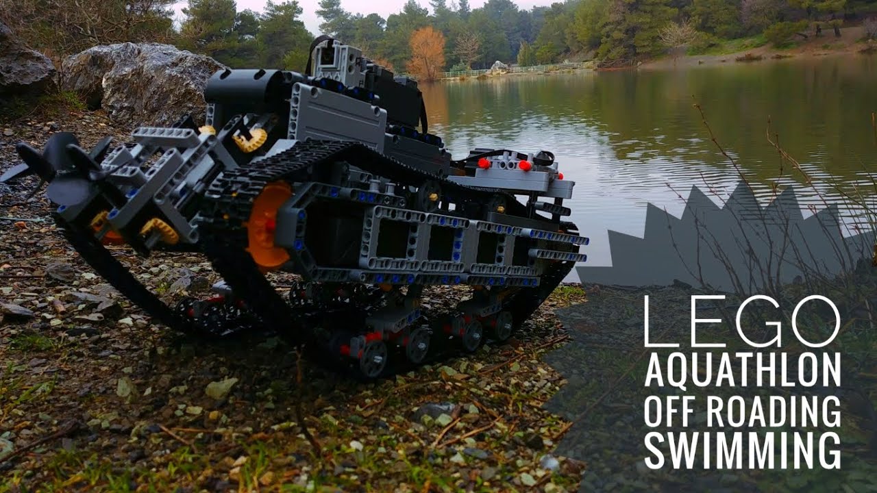 LEGO Technic Amphibious Tracked Explorer - Amphibious Test - YouTube