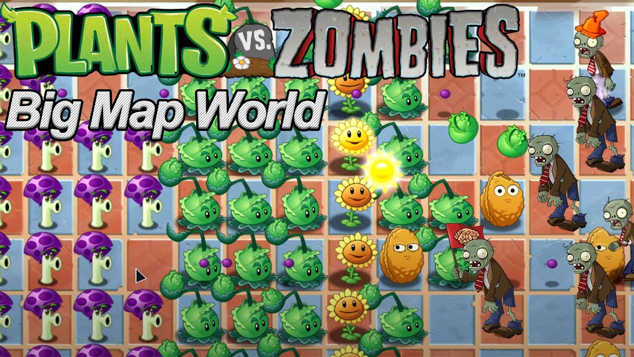 Plants vs. Zombies Big Map World [PC] [Fan Made Game] Walkthrough ...