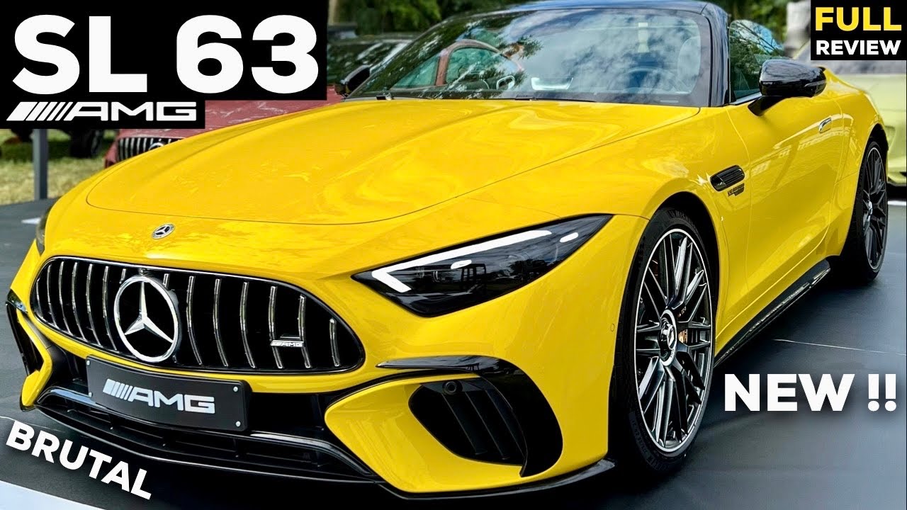 2023 MERCEDES SL 63 AMG NEW FULL In-Depth Review BRUTAL Sound V8 ...